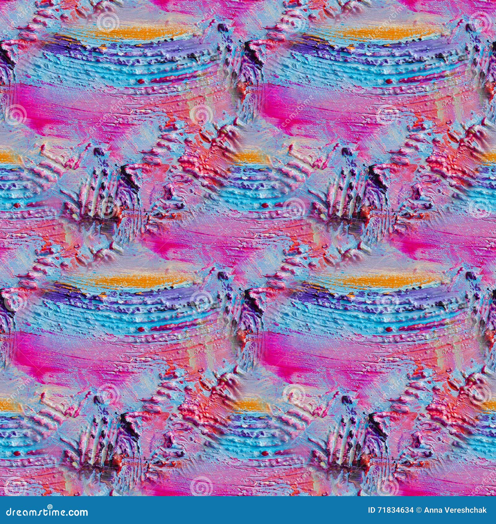 Abstract Textured Seamless Pattern. Painting on Canvas Stock Photo ...