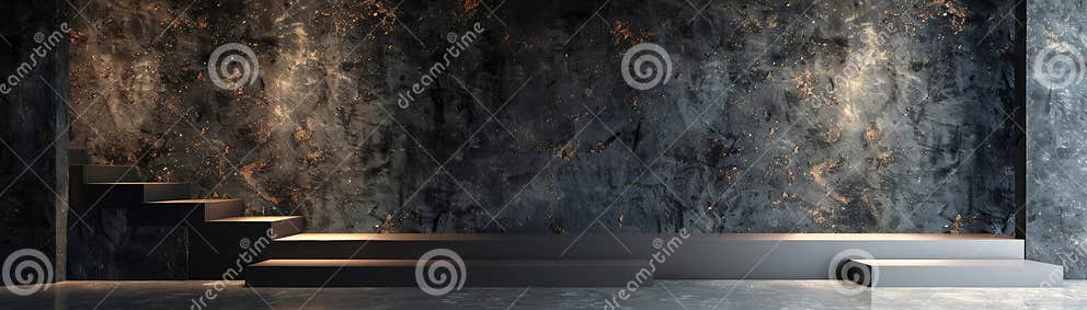 Abstract Textured Wall with Light Reflection, Creating a Dramatic and ...