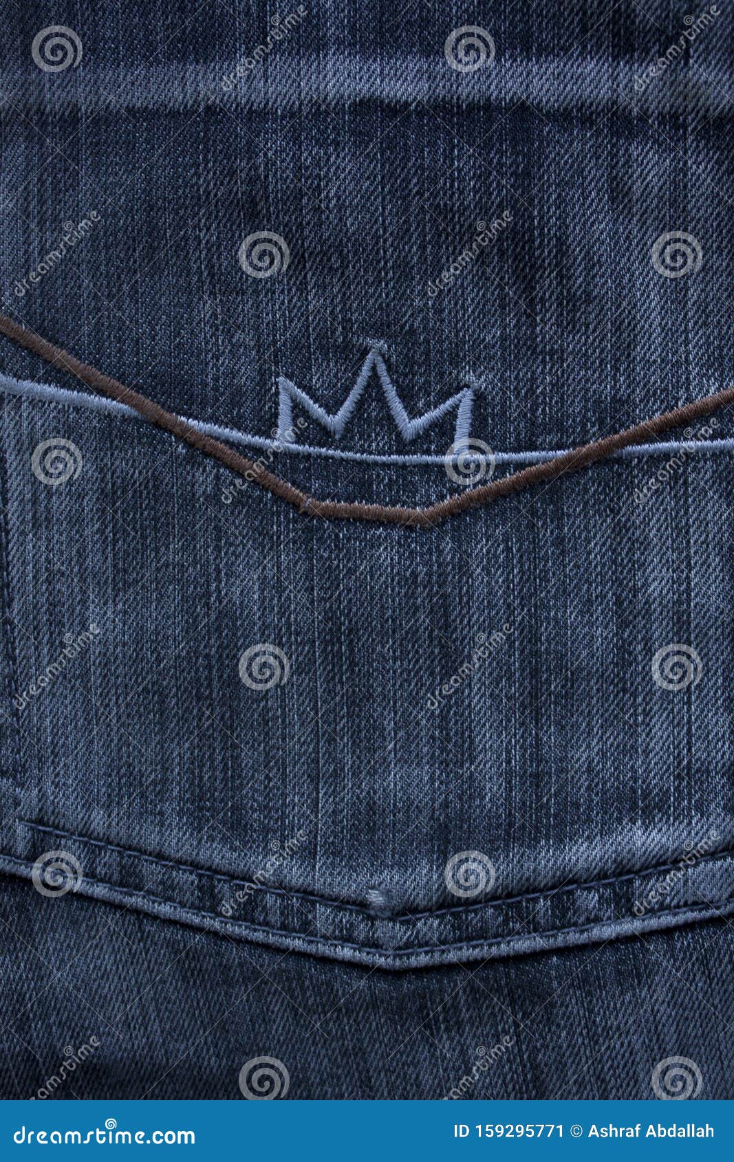 Abstract Textures Denim Jeans Material Closeup Stock Image Image Of