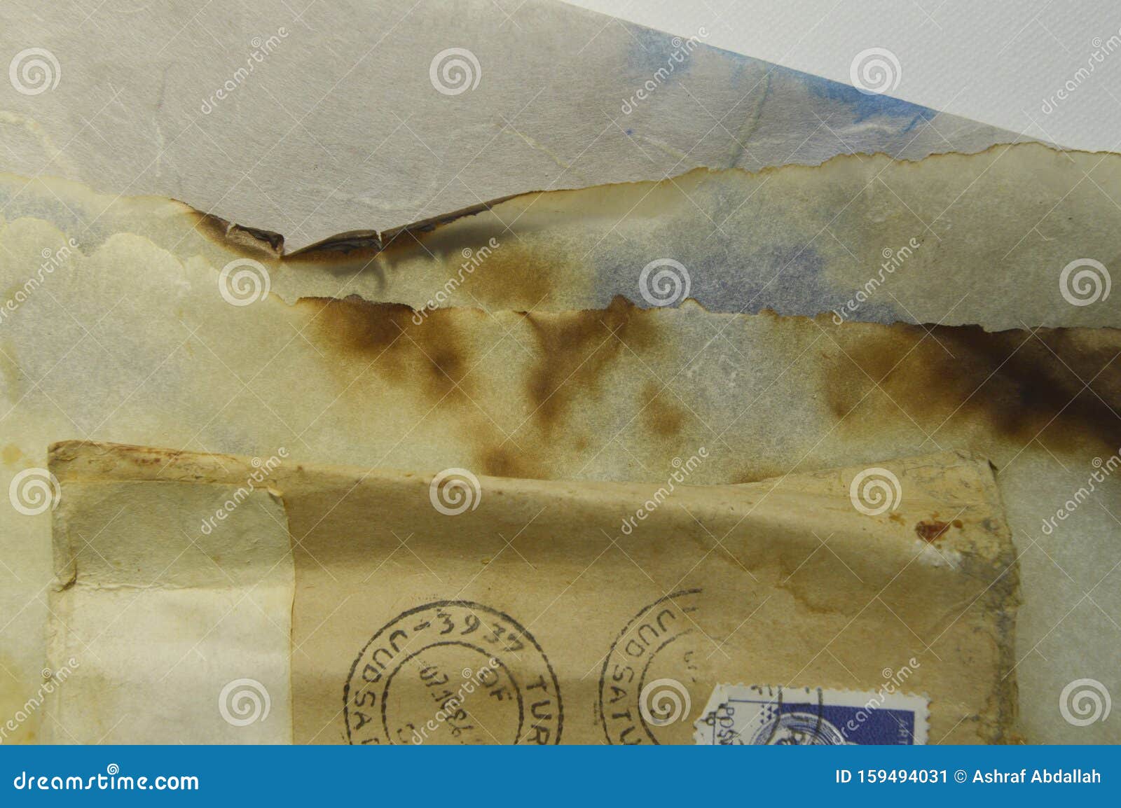 Abstract Textures Old Letter Surface Background Closeup Stock Image ...