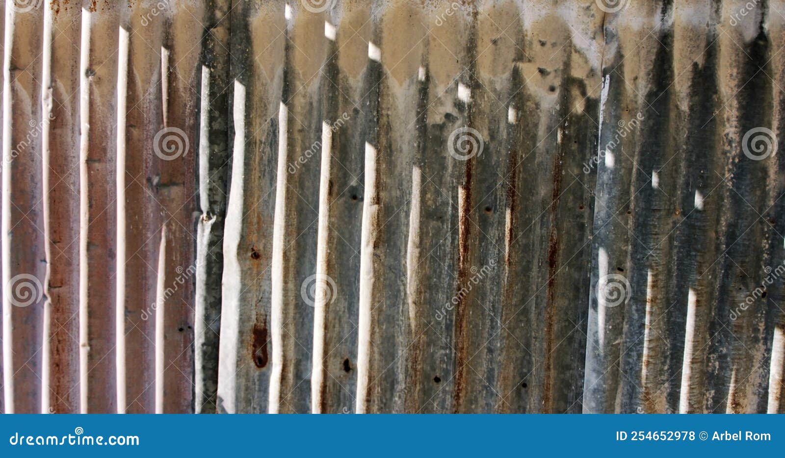 Abstract Textures and Patterns - Metal Wall Panels with Rust and ...