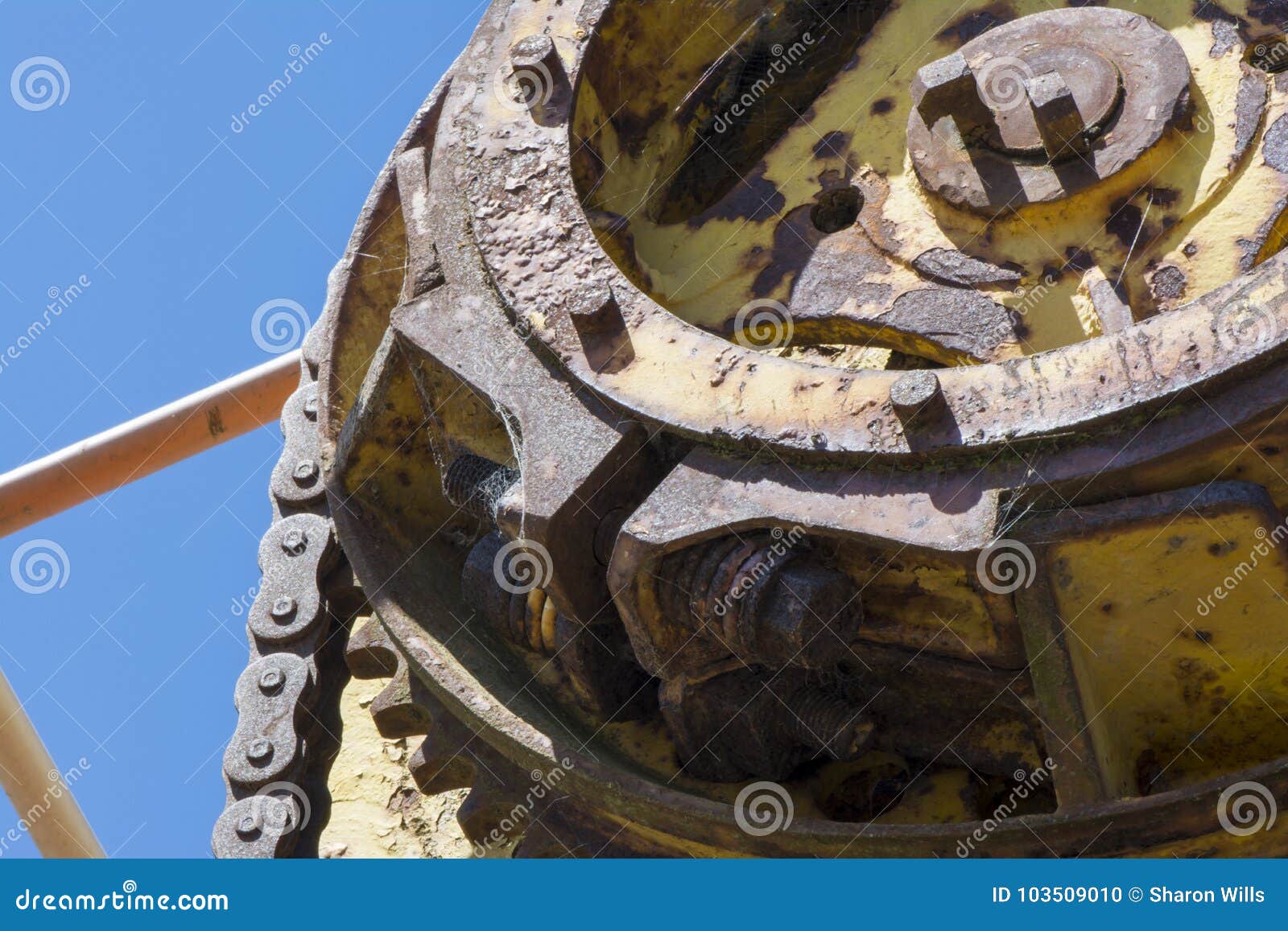Abstract Textures and Shapes: Aging Metal Machinery Stock Photo - Image ...