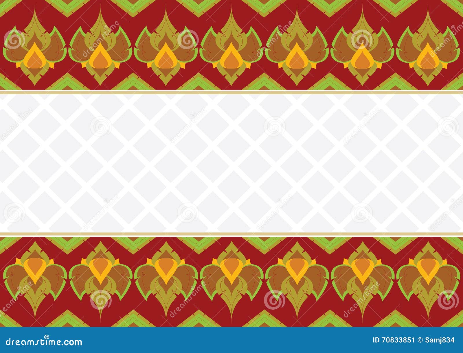 Abstract Thai Art Design Background Stock Vector - Illustration of ...