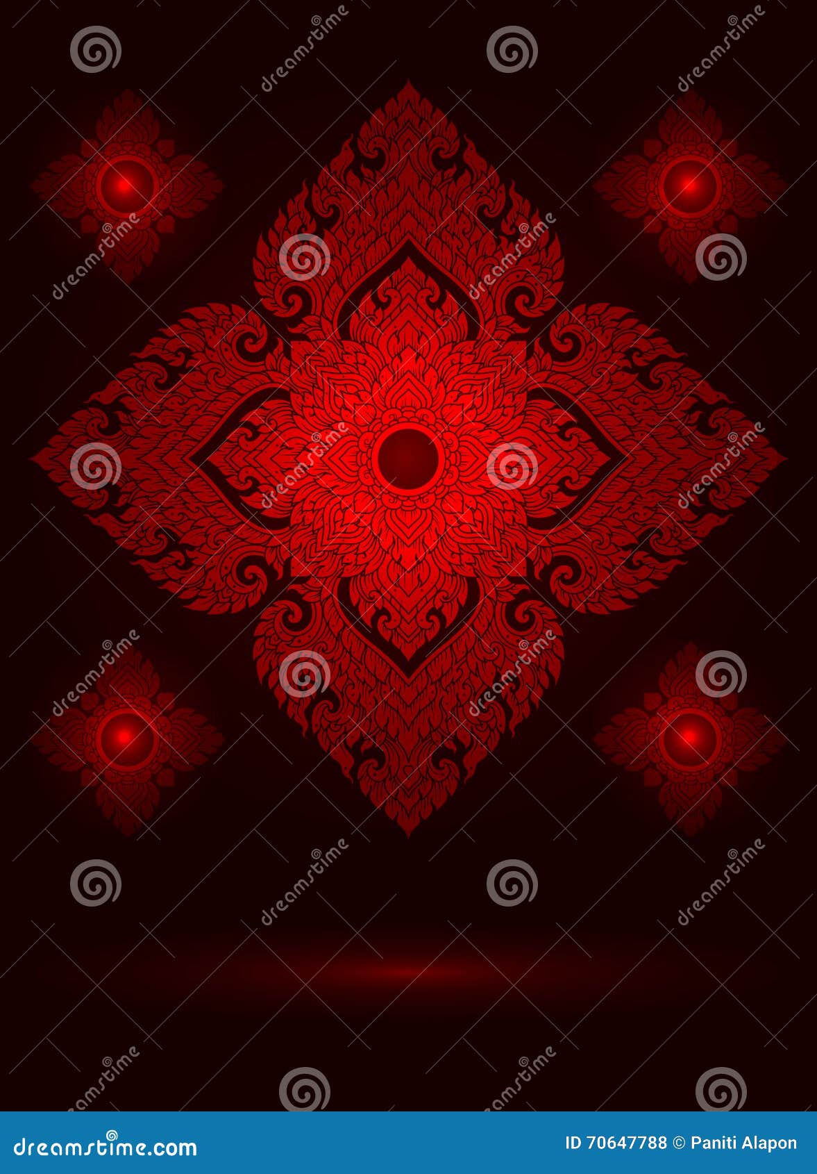 Abstract thai background stock vector. Illustration of elegant - 70647788