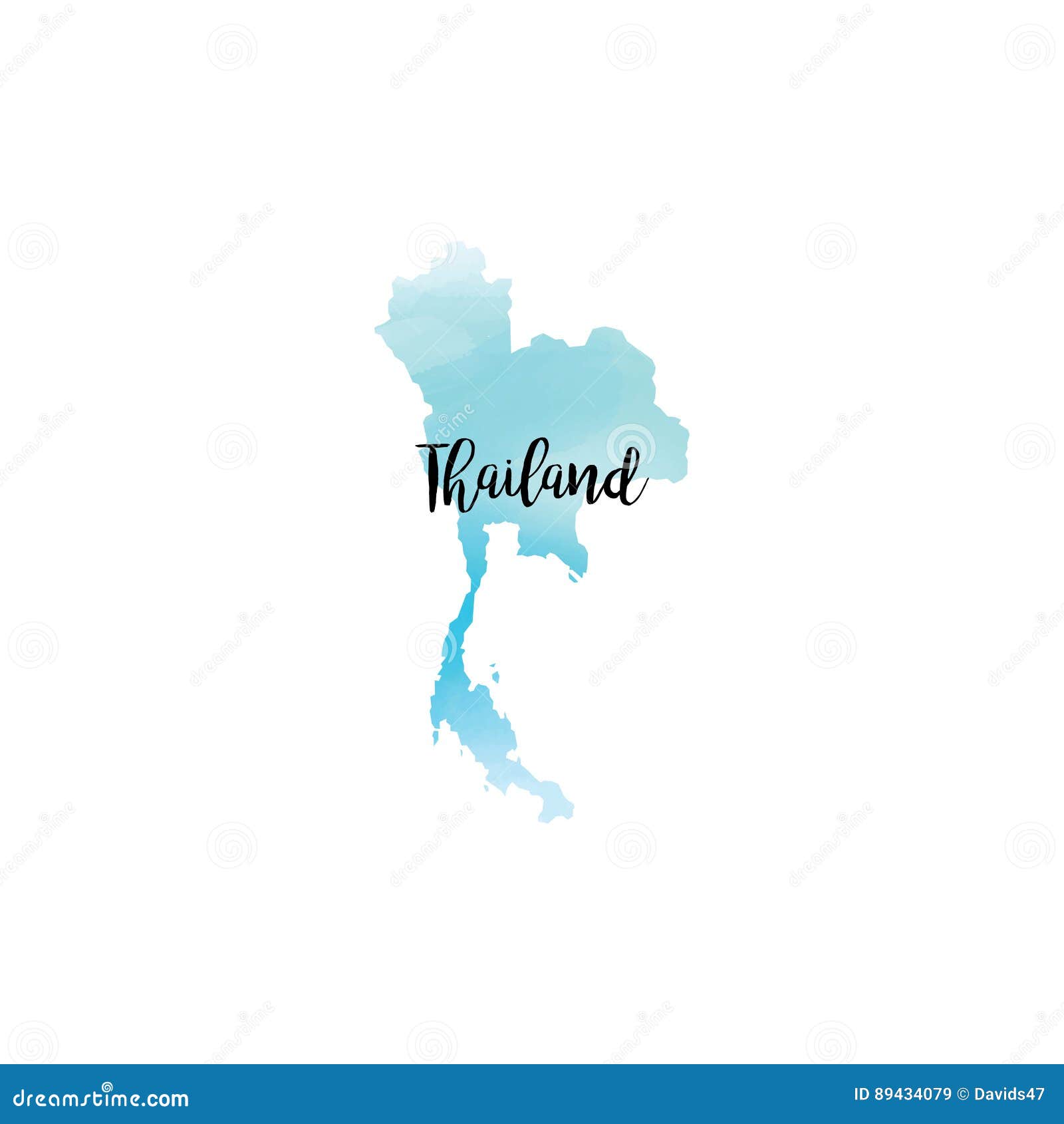 Abstract Map Of Thailand - Vector Illustration Of Striped Gold Colored ...
