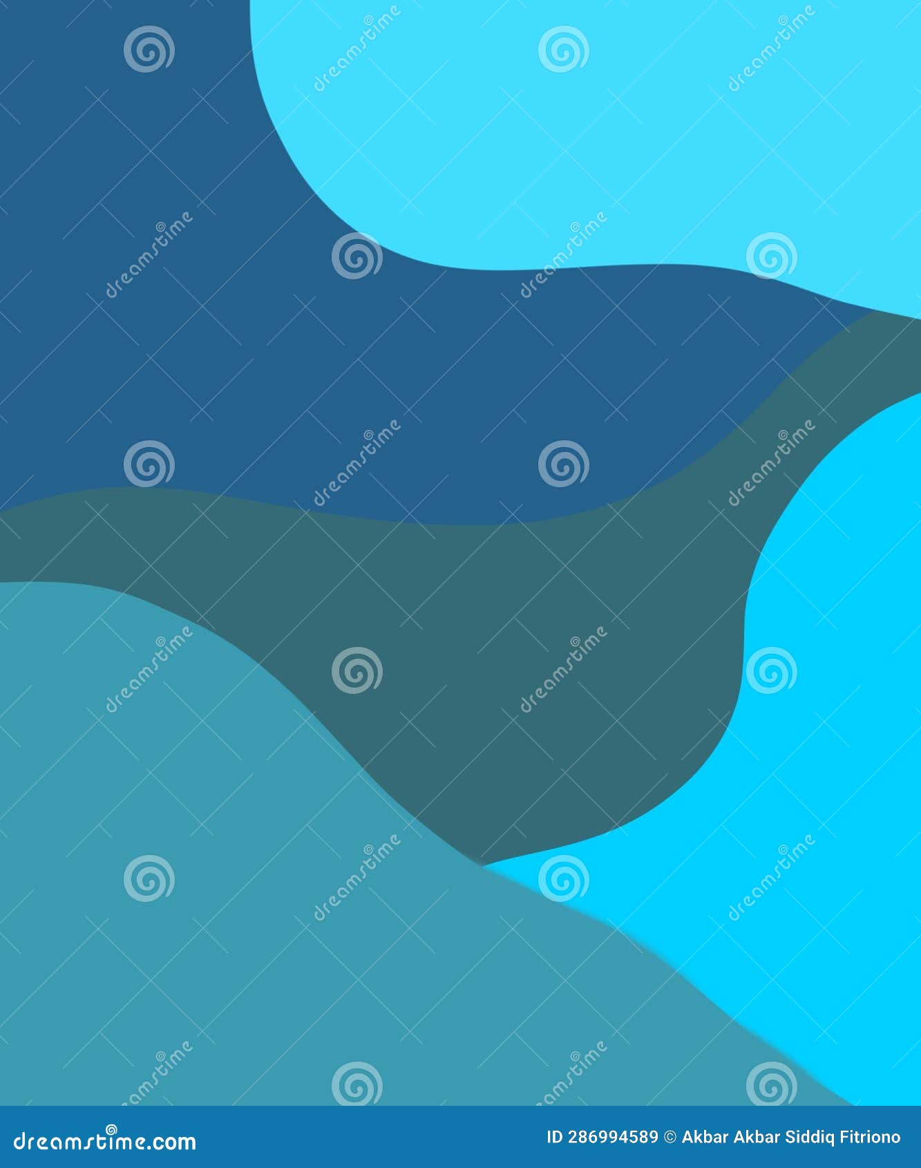 Abstract Themed Light Blue To Dark Blue an Elegant Combination Stock ...