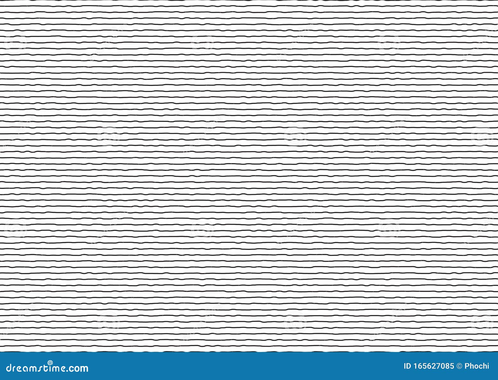Abstract Thin Black Stripes Rough Horizontal Lines on White Background ...