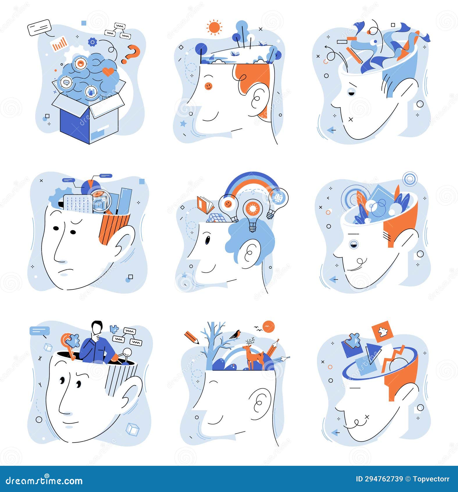 Abstract Thinking. Intelligence and Creativity Intertwine To Generate ...