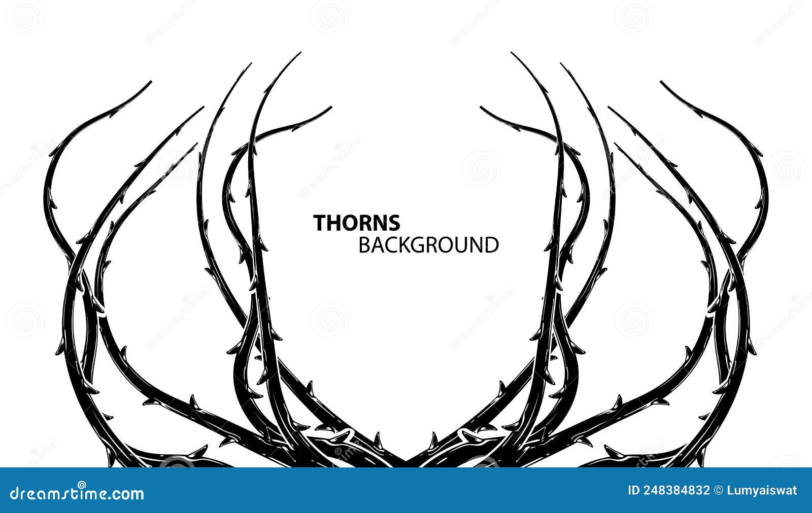 Abstract Thorns Horror Background Stock Vector - Illustration of leaf ...