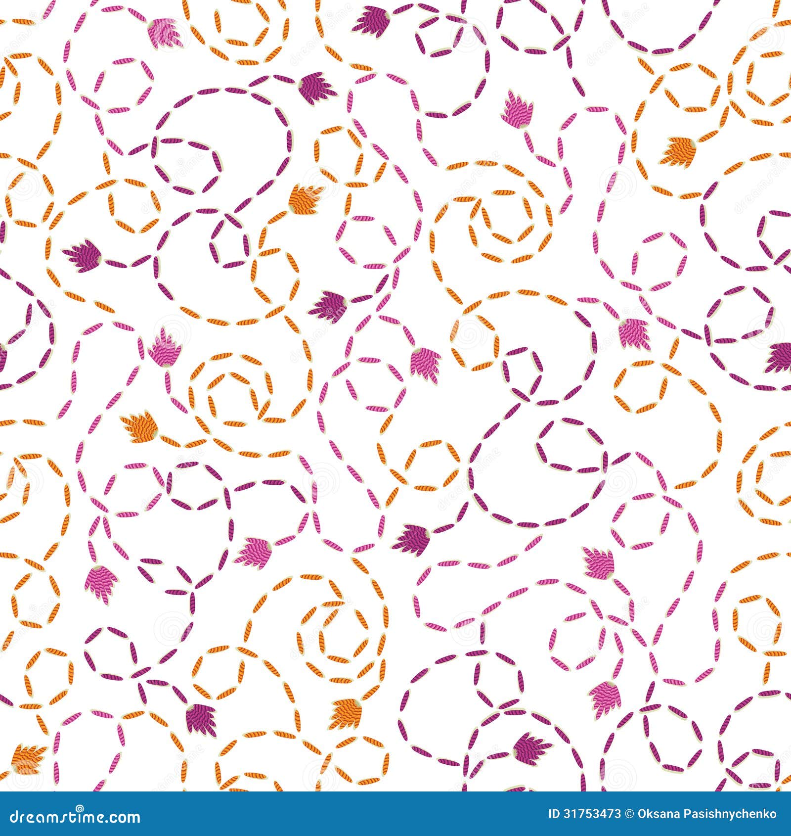 Abstract Thread Stitches Seamless Pattern Stock Vector - Illustration ...