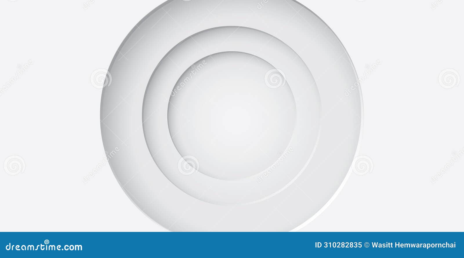 Abstract Three Dimension Circle Frame 4 Layers Paper Cut Style on White ...