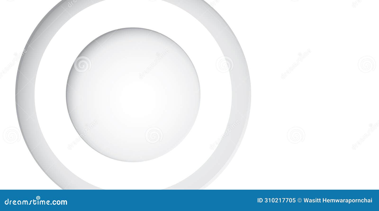 Abstract Three Dimension Circle Frame Paper Cut Style Vector ...
