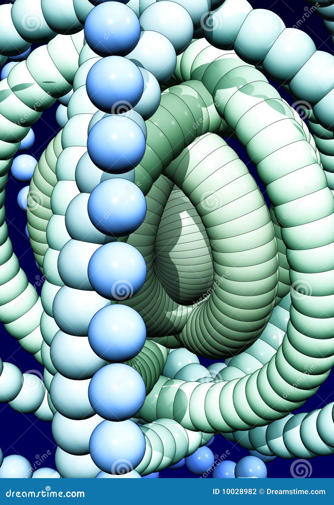 Abstract Three-dimensional Composition Stock Illustration ...