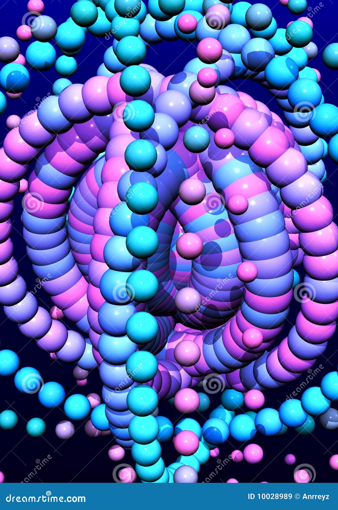 Abstract Three-dimensional Composition Stock Illustration ...