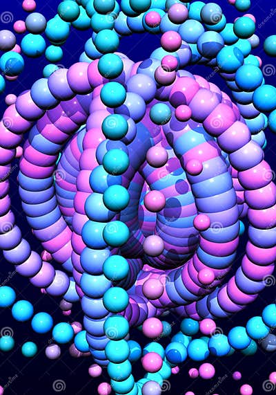 Abstract Three-dimensional Composition Stock Illustration ...