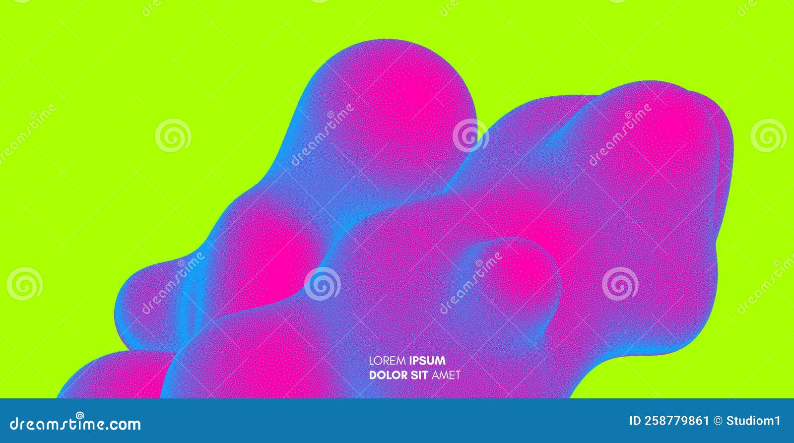 Abstract Three-dimensional Composition in Dotwork Style. Pointillism ...