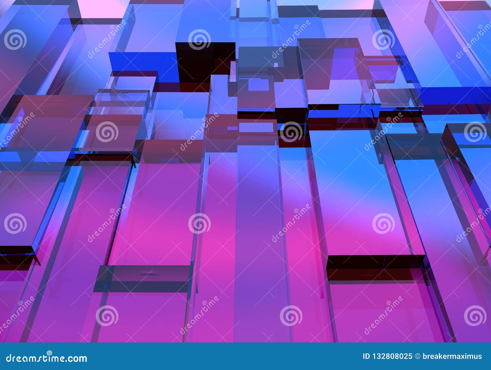 Abstract Three Dimensional Cube Texture Stock Illustration ...