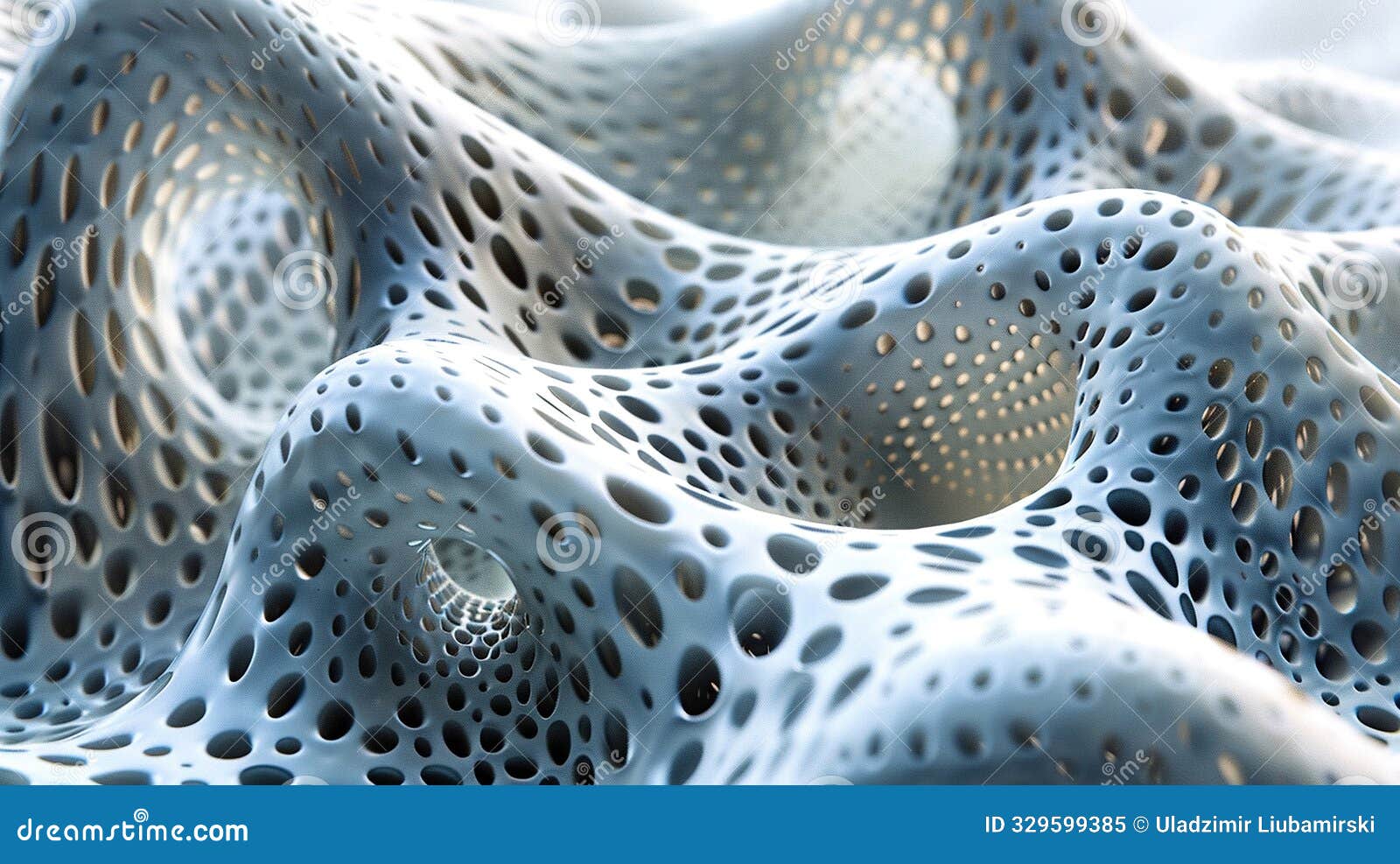 Abstract Three-dimensional Minimal White Texture, Parametric Pattern ...