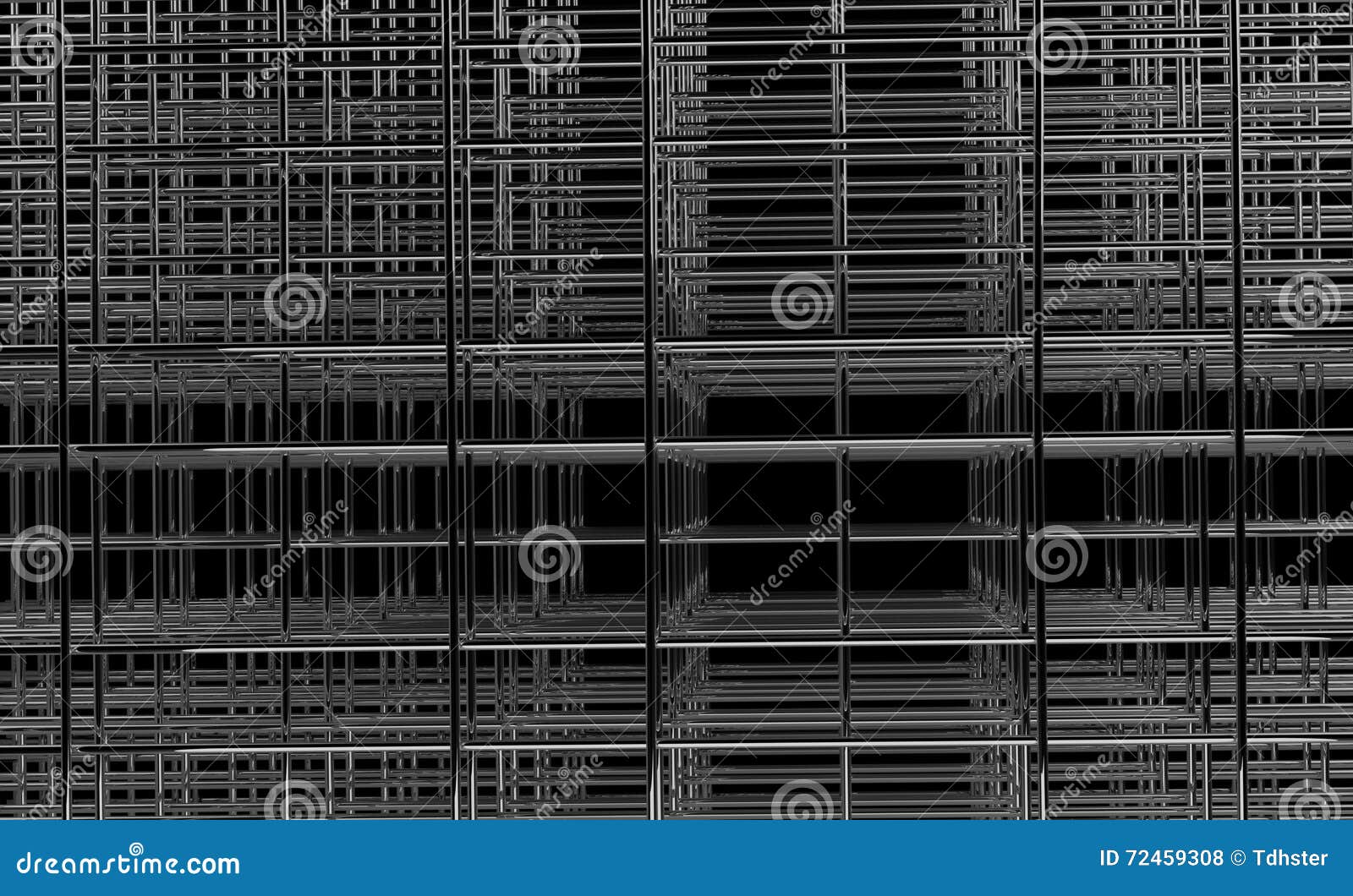 Abstract Three Dimensional Net 3d Illustration Stock Illustration ...