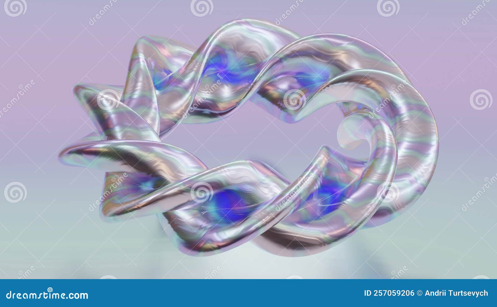 Fun 3D Math - Abstract Three-dimensional Perlescent Twisted Torus, 3D ...