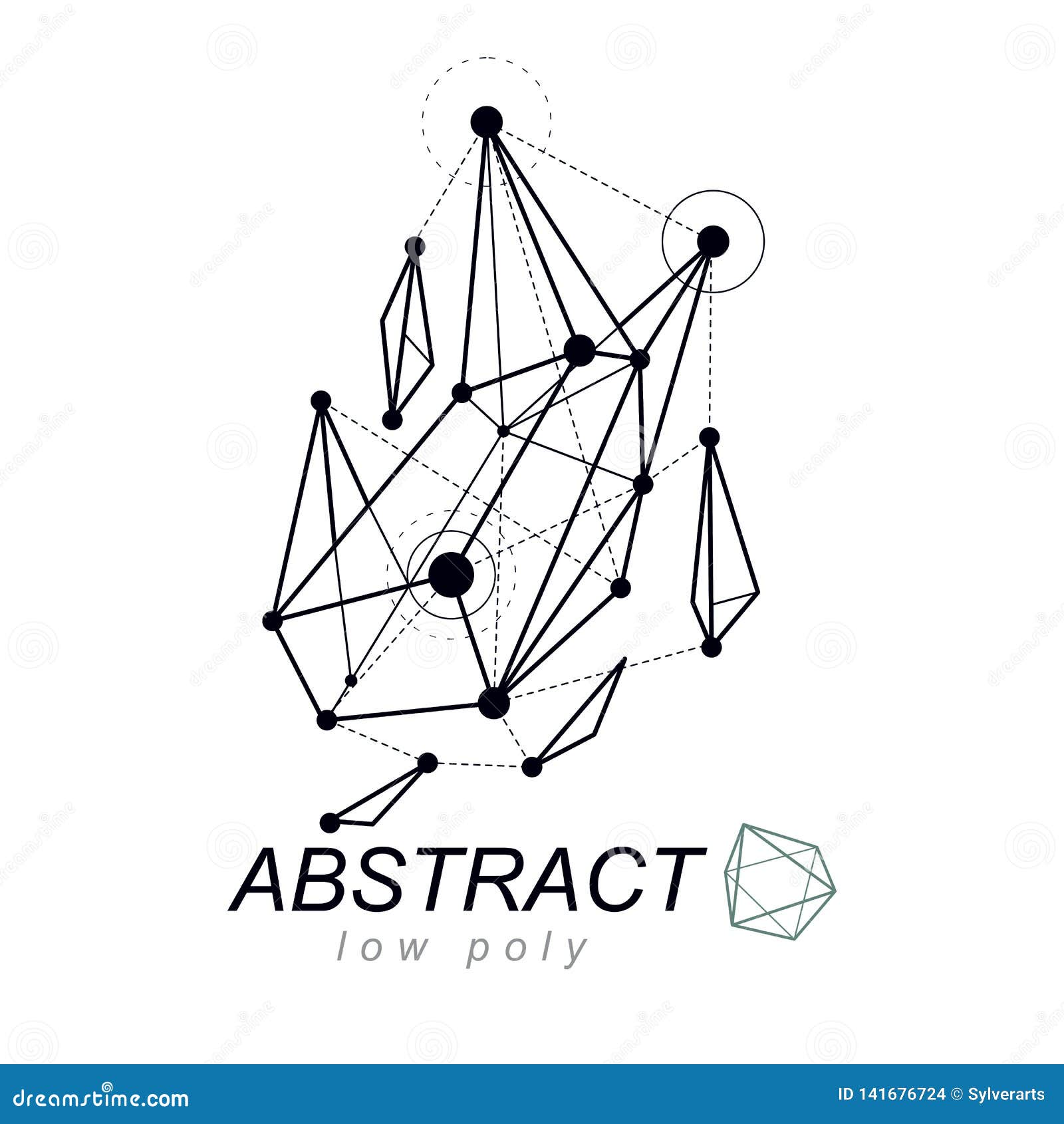Abstract Three-dimensional Shape, Vector Design Element. Stock Vector ...