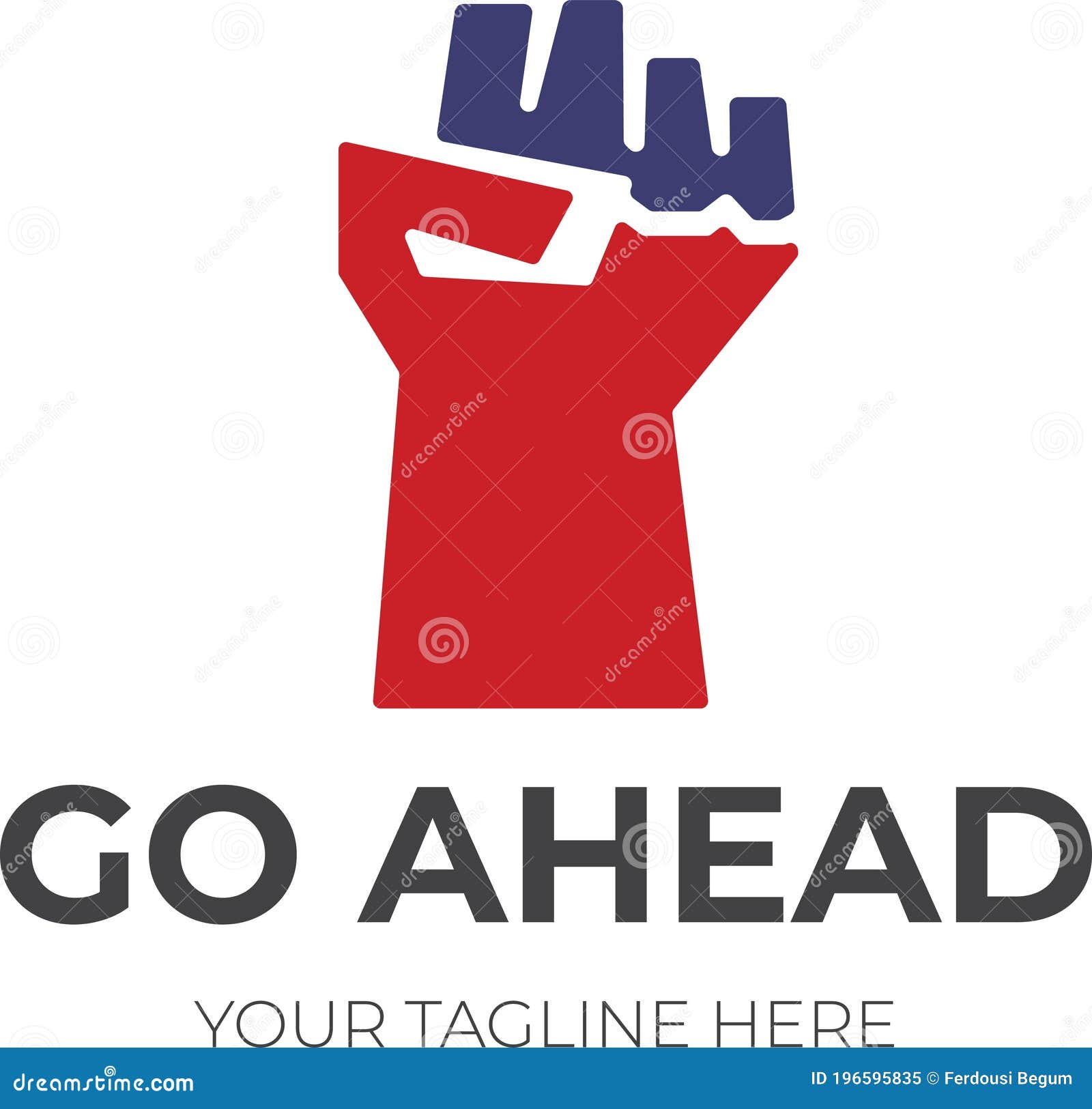 Abstract Thumb Logo Design with Bright Colors Stock Vector ...