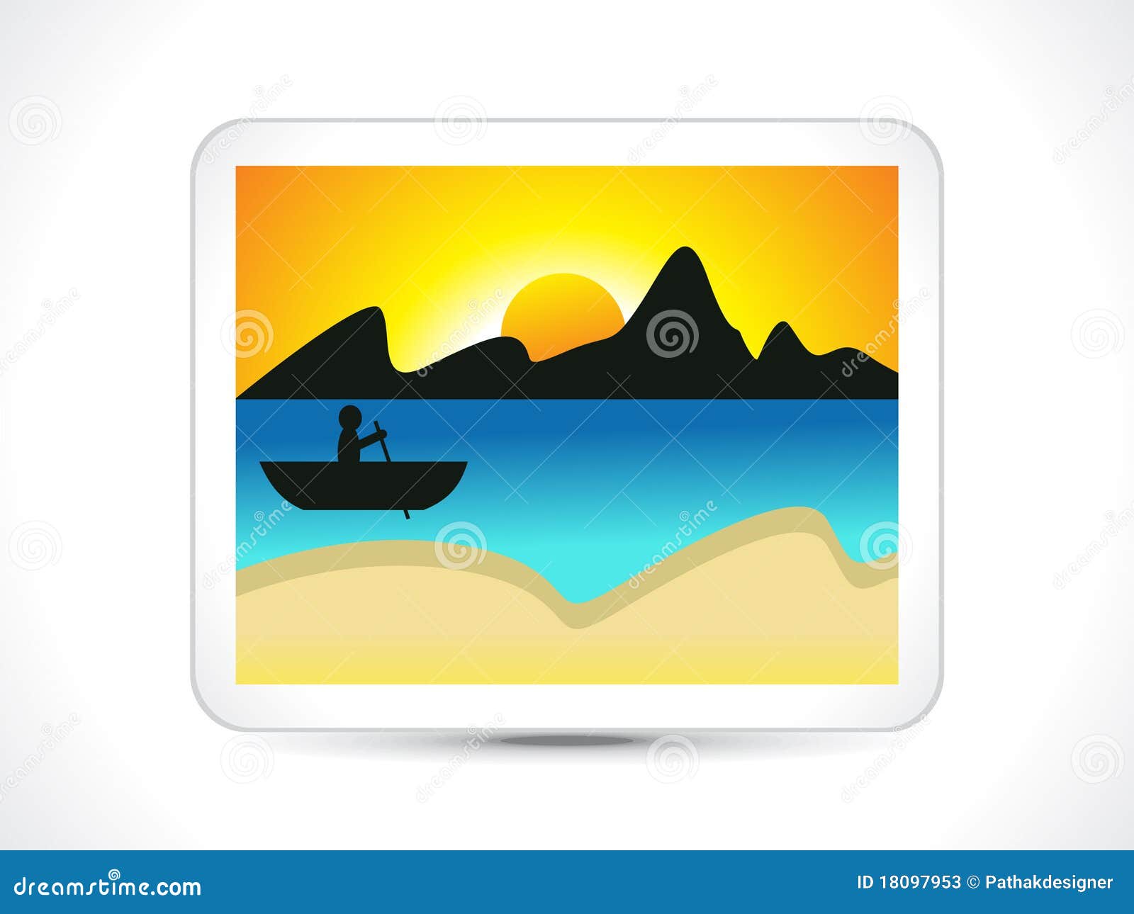 Abstract thumbnail icon stock vector. Illustration of software - 18097953