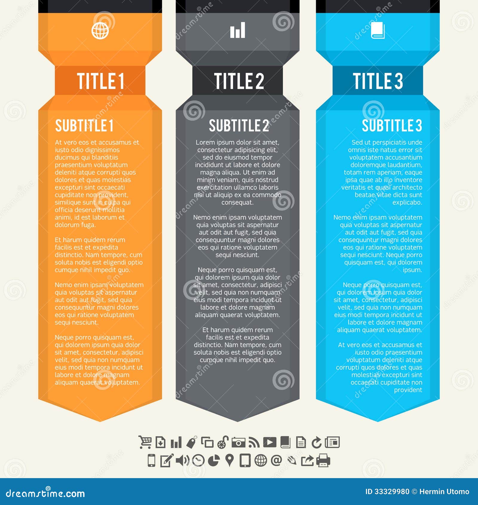 Abstract Tie Title Banner Background Stock Vector - Illustration of ...