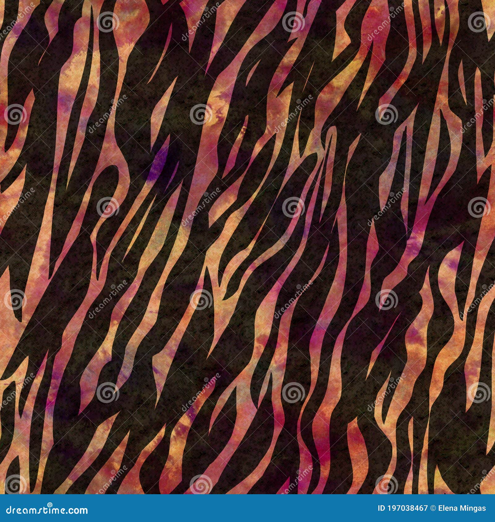 Abstract Tiger Skin Pattern Vector Illustration | CartoonDealer.com ...