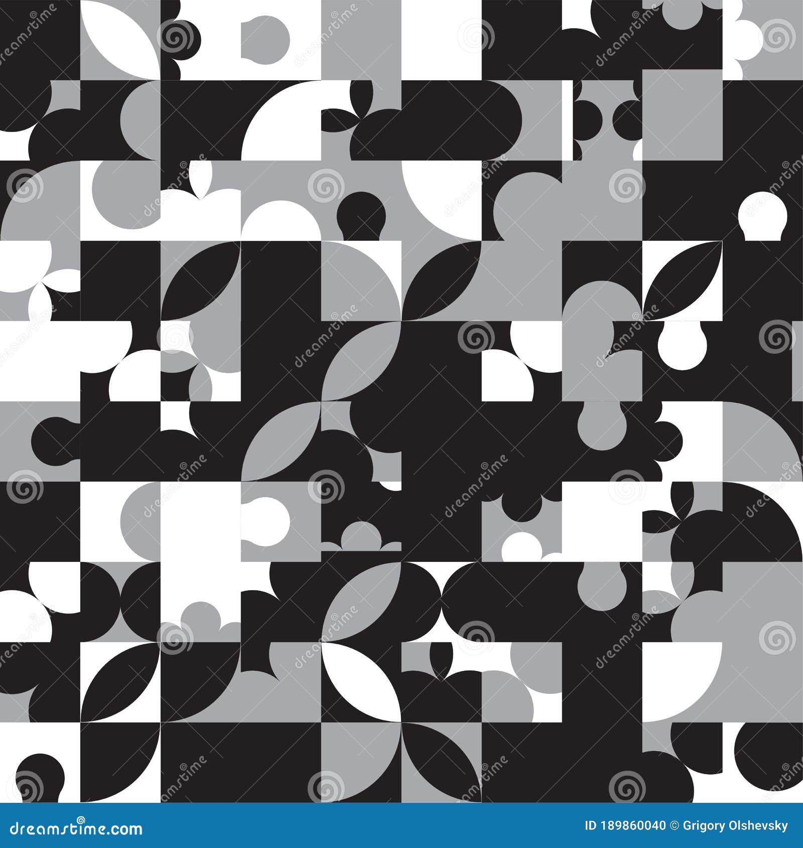 Abstract Tile Background. Noise Structure with Black, Gray and White ...