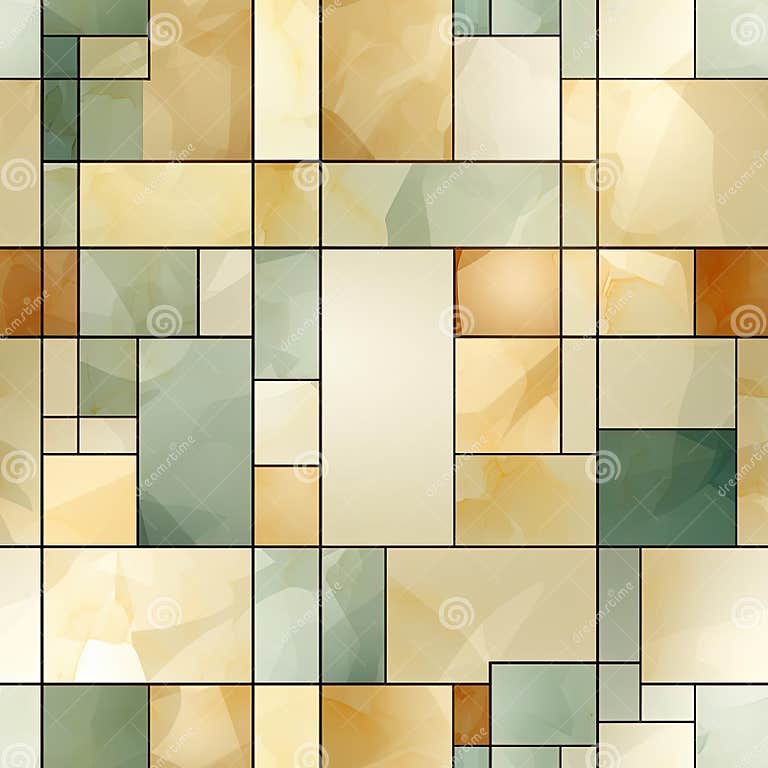 Abstract Tile Pattern with Various Colors and Stained Glass Effect ...