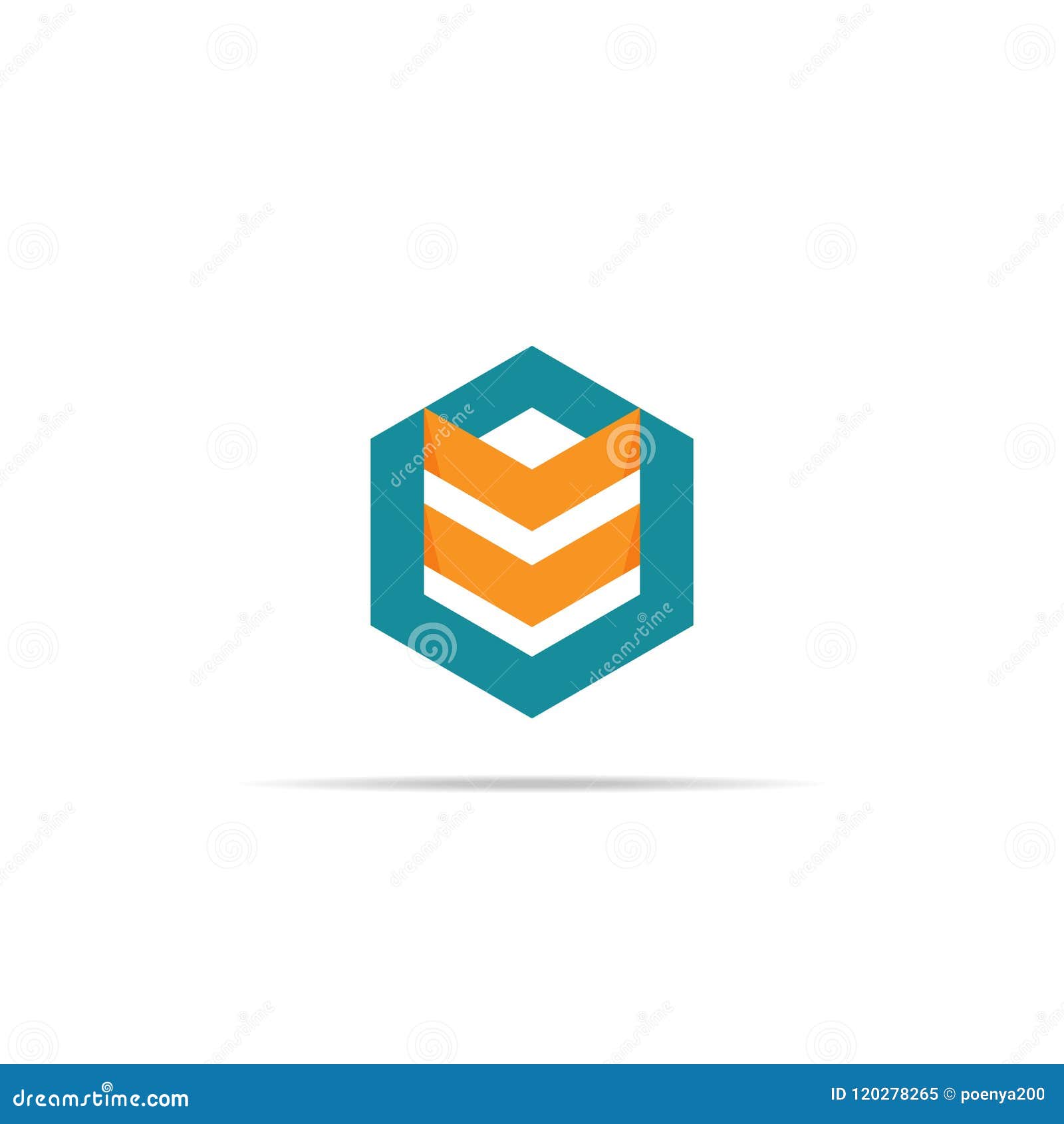 Abstract Tile Stack Cube Symbol. Pile Box for Corporate Business or ...