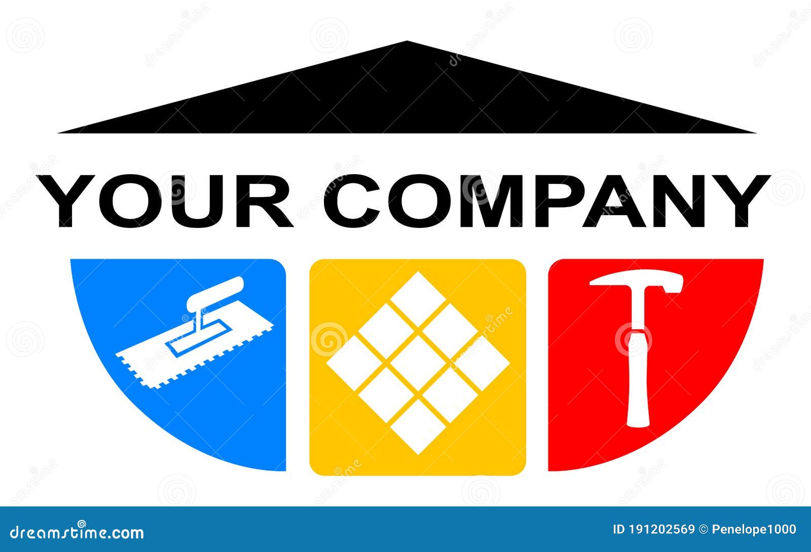 Abstract Tiler Service Logo in Vector Quality. Stock Vector ...