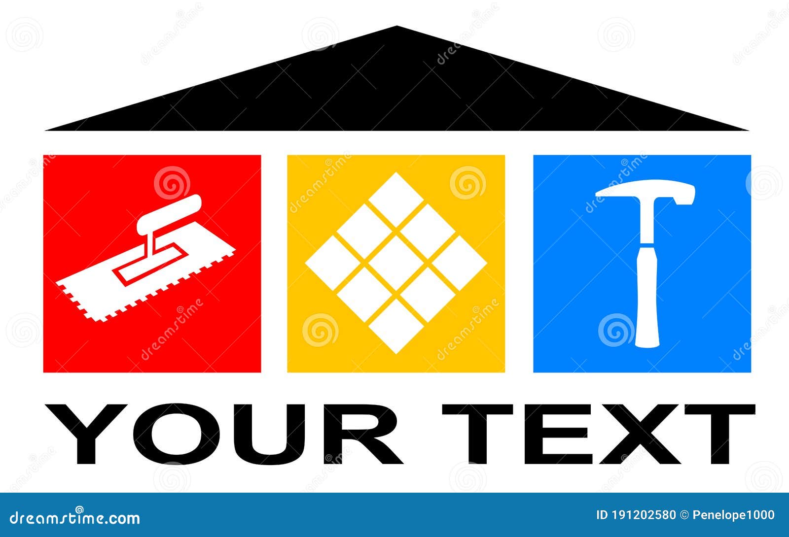 Abstract Tiler Service Logo in Vector Quality. Stock Vector ...