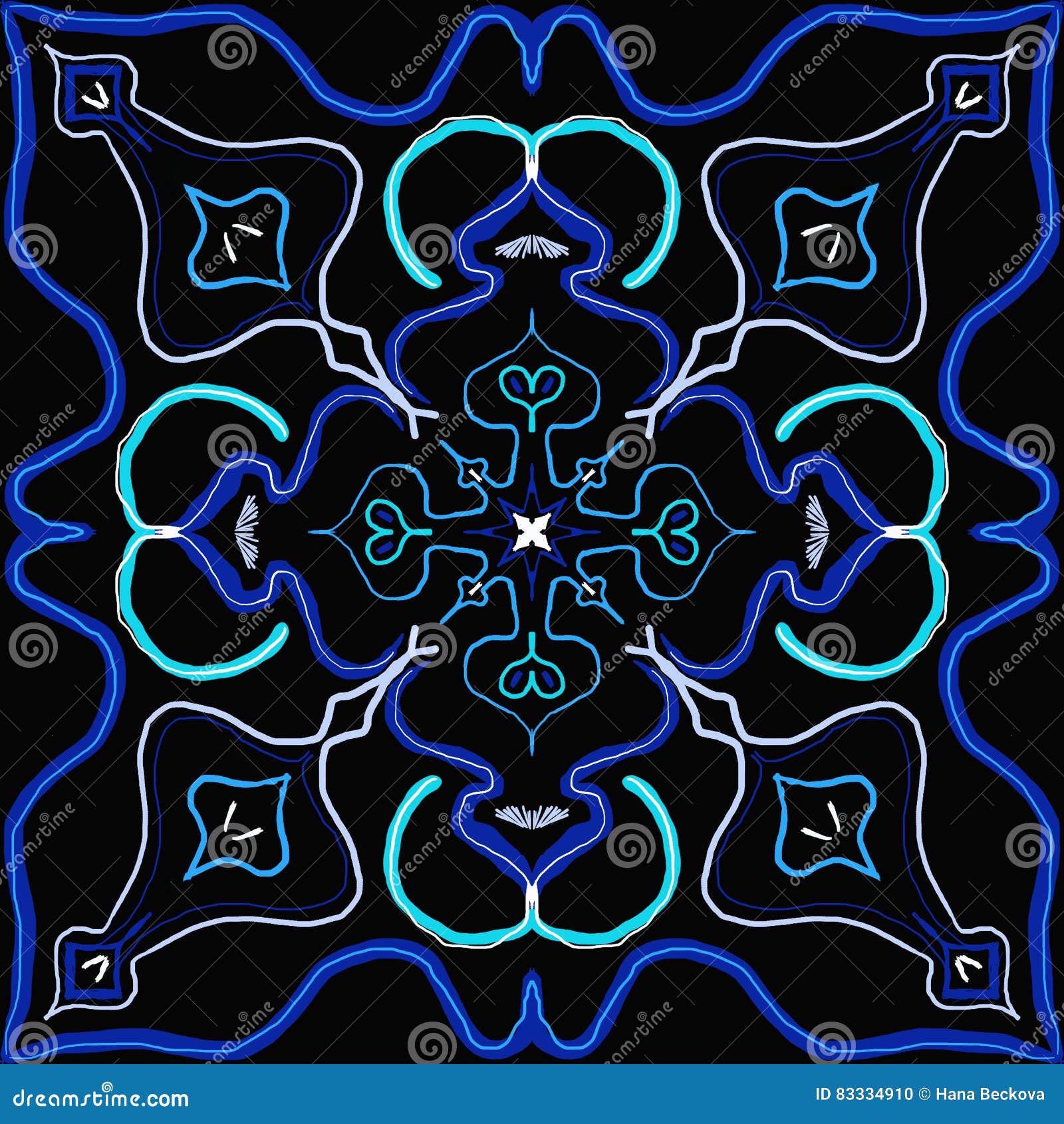 Abstract Tiles Seamless Painted Texture. Stock Illustration ...