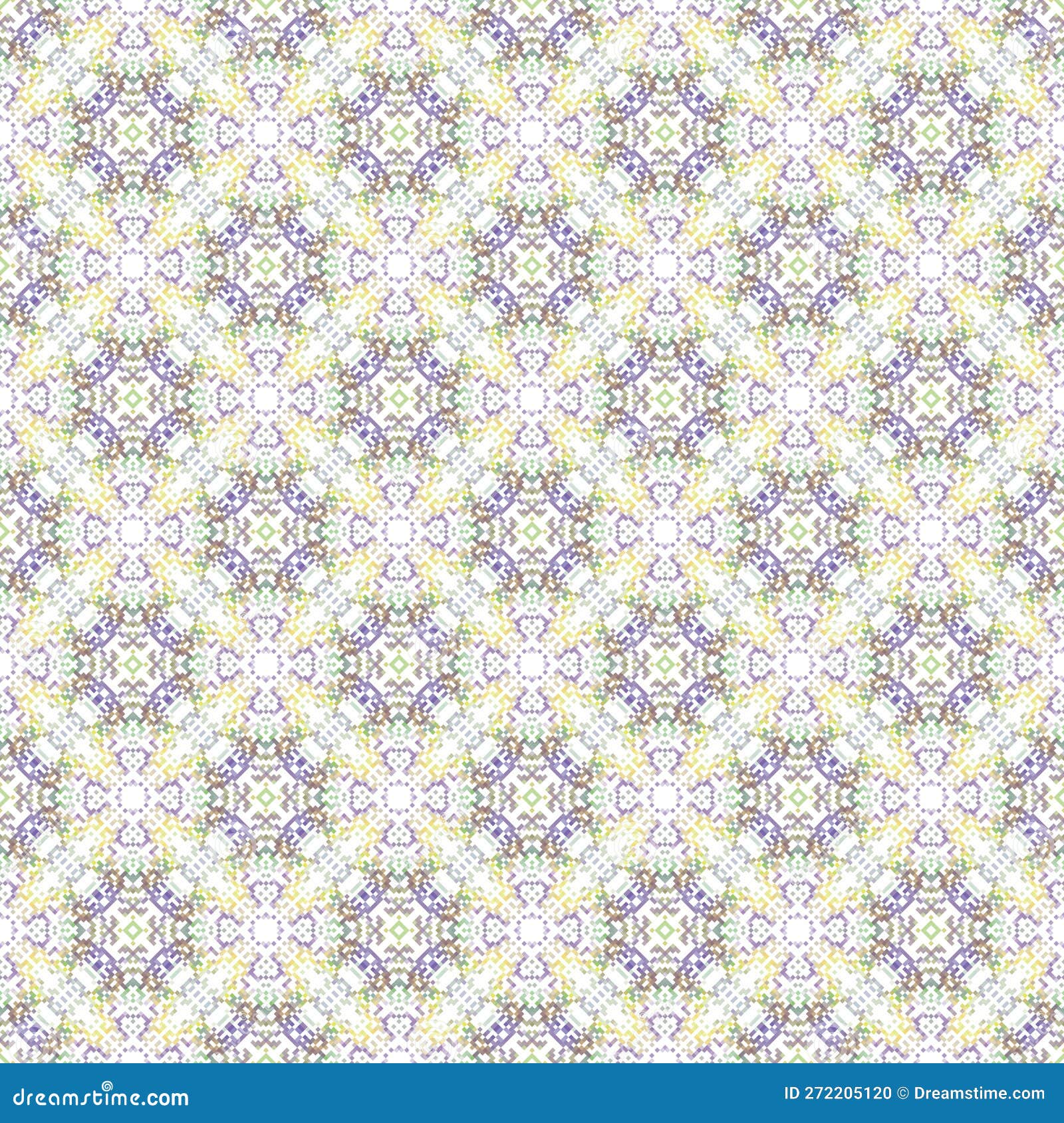 Decorative Background Made of Small Squares. the Rich Decoration of ...