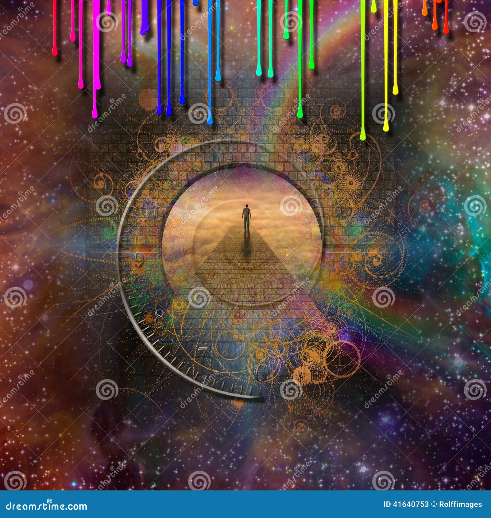 Abstract Time stock illustration. Illustration of afterlife - 41640753