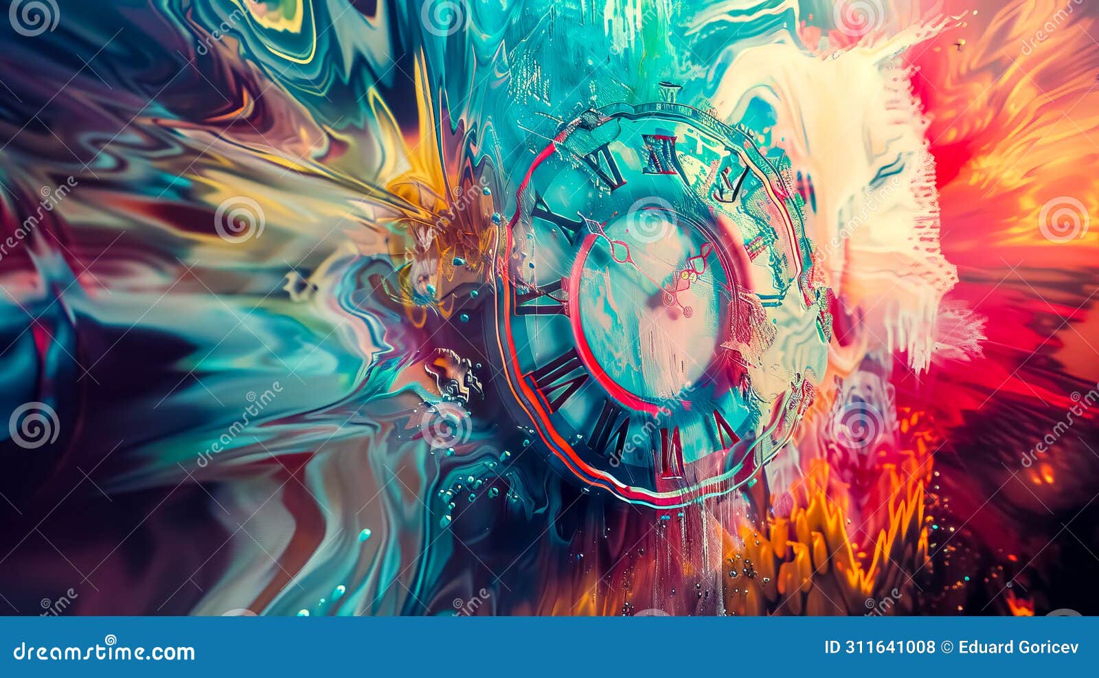 Abstract Time Warp Concept Art Stock Photo - Image of fantasy ...
