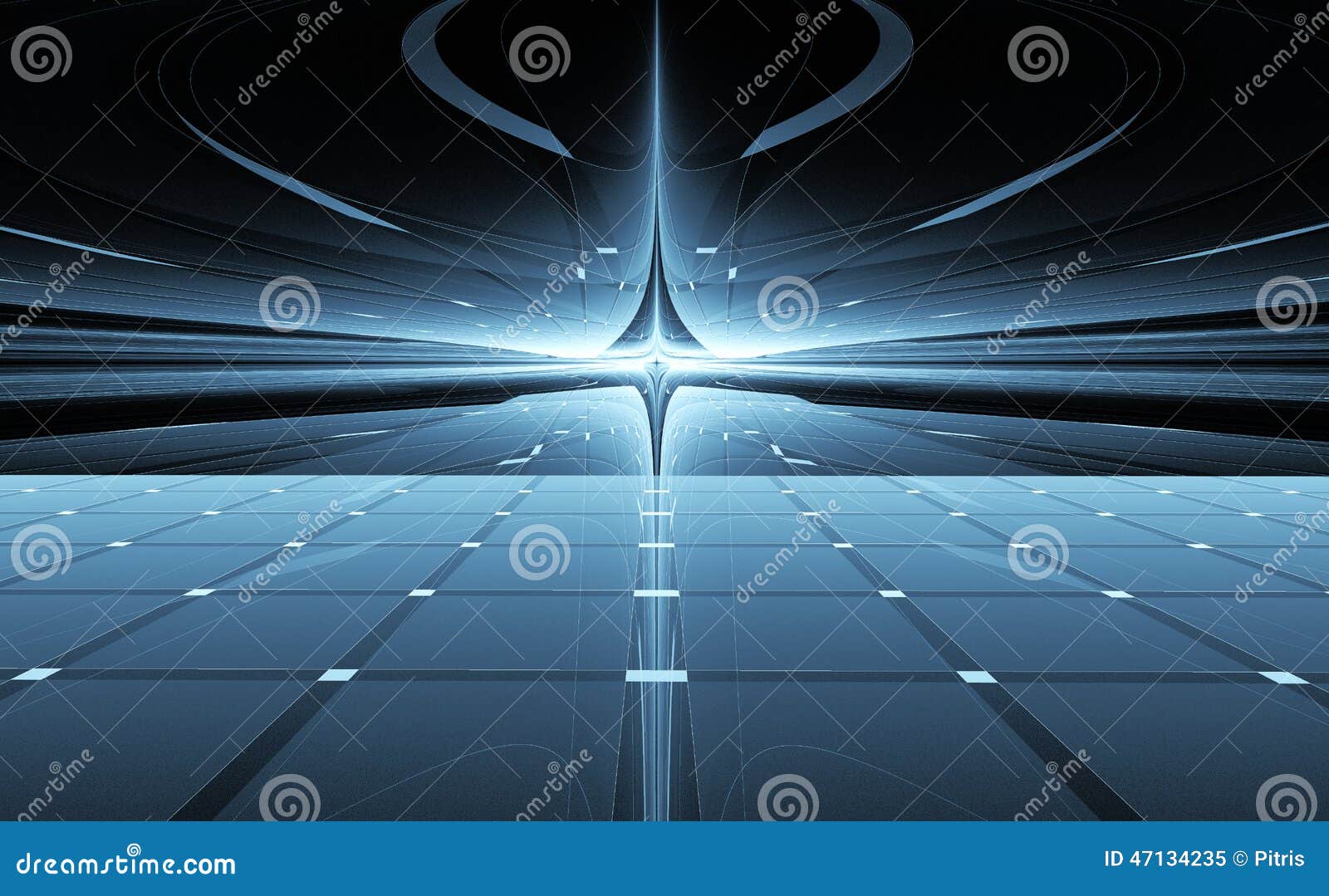 Abstract Time Warp, Traveling in Space. Stock Illustration ...