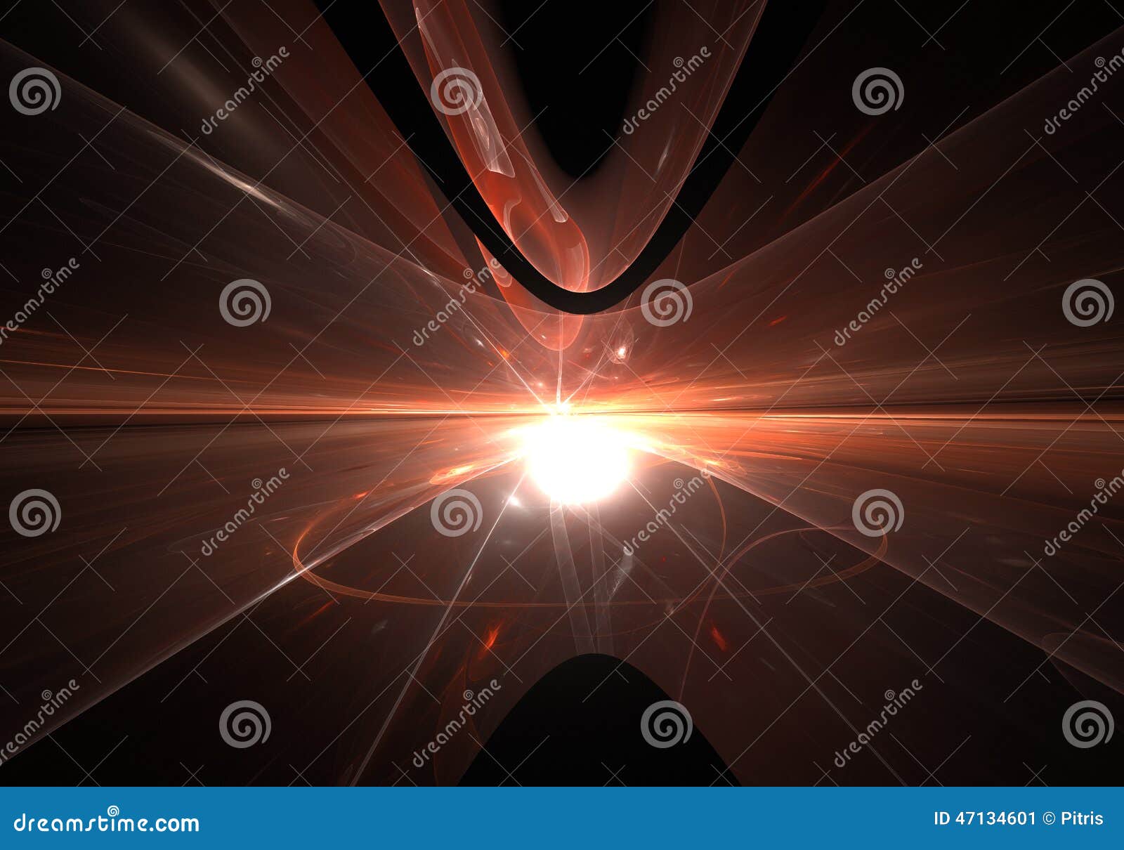 Abstract Time Warp, Traveling in Space. Stock Illustration ...