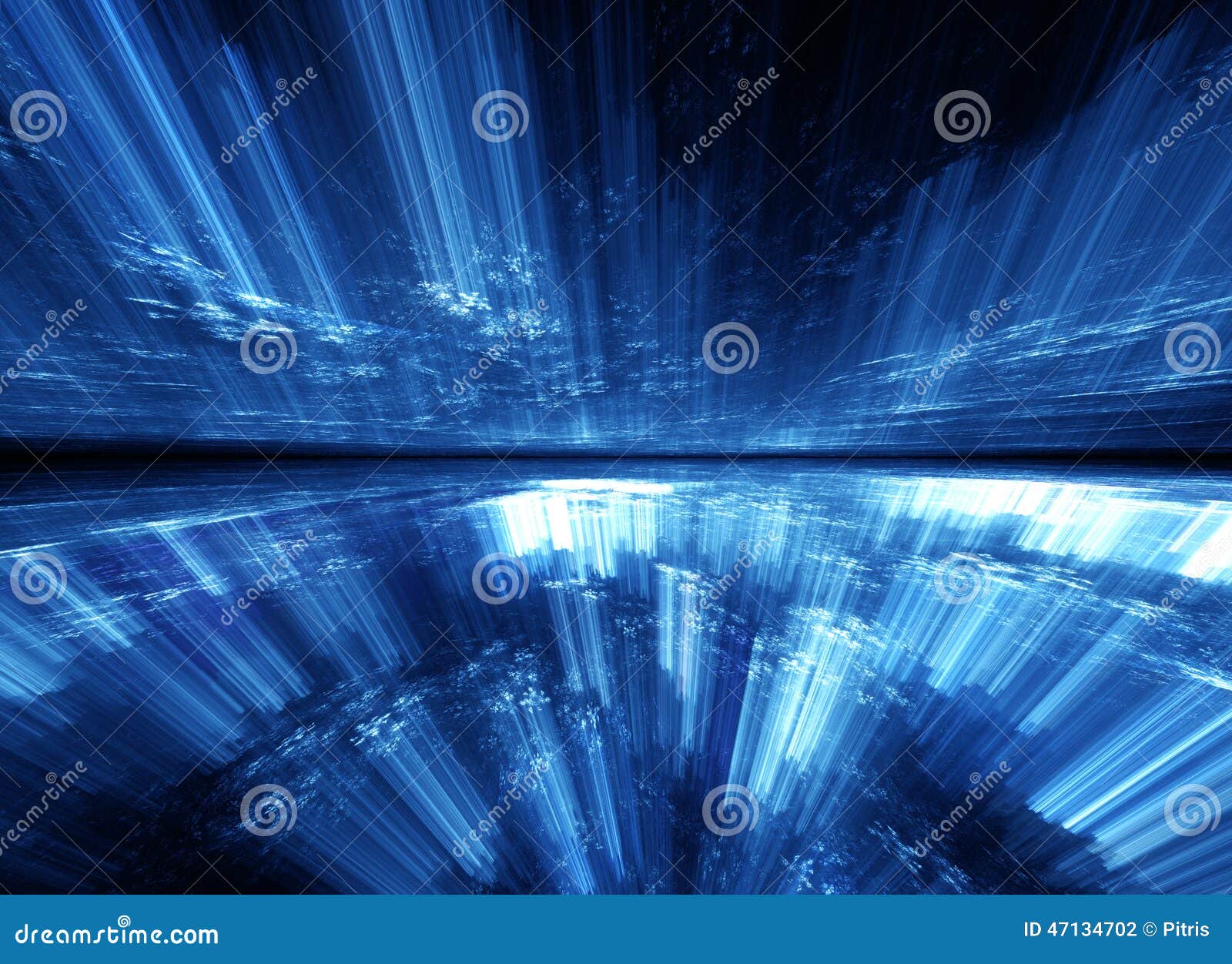 Abstract Time Warp, Traveling in Space. Stock Illustration ...