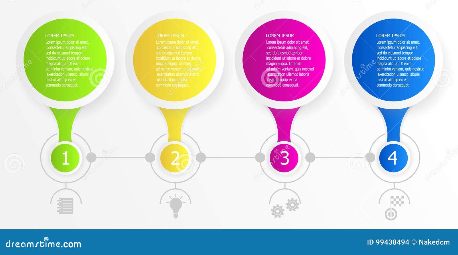 Abstract Timeline Infographic Background Stock Vector - Illustration of ...