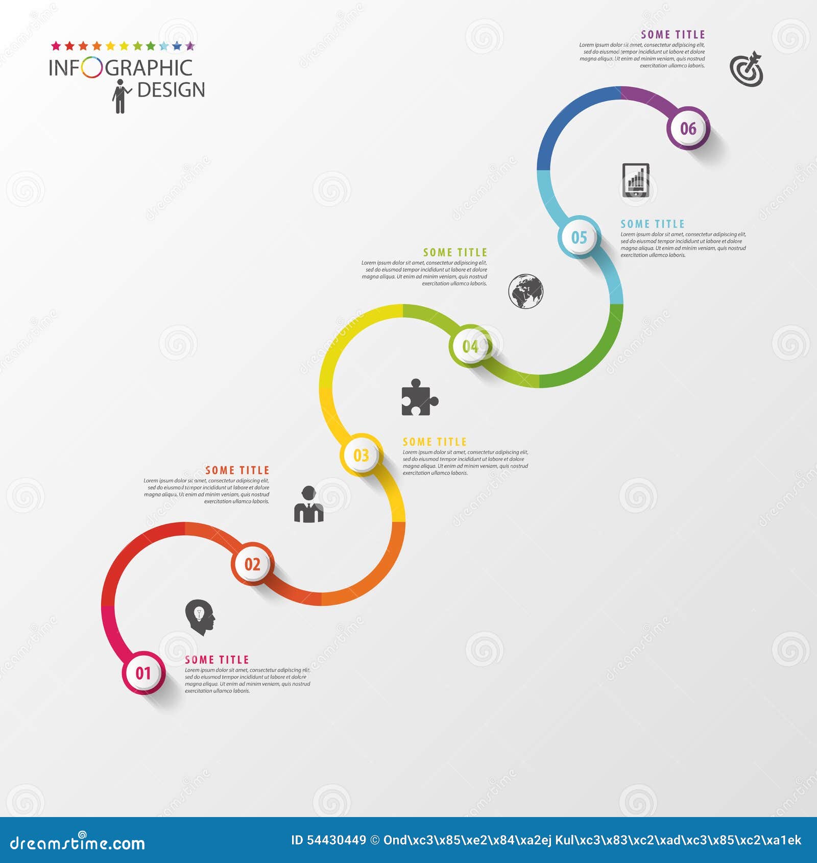 Abstract Timeline Infographic Template. Vector Illustration. Stock ...