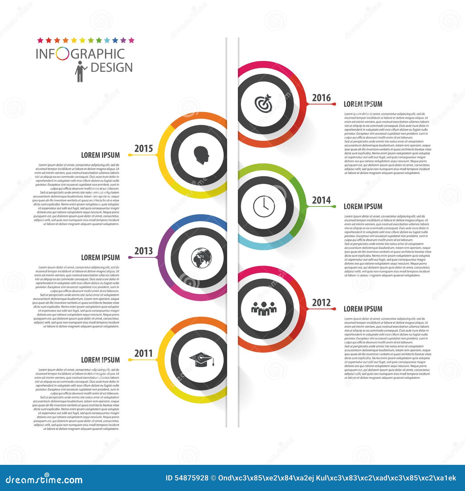 Abstract Timeline Infographic Template. Vector Illustration Stock ...