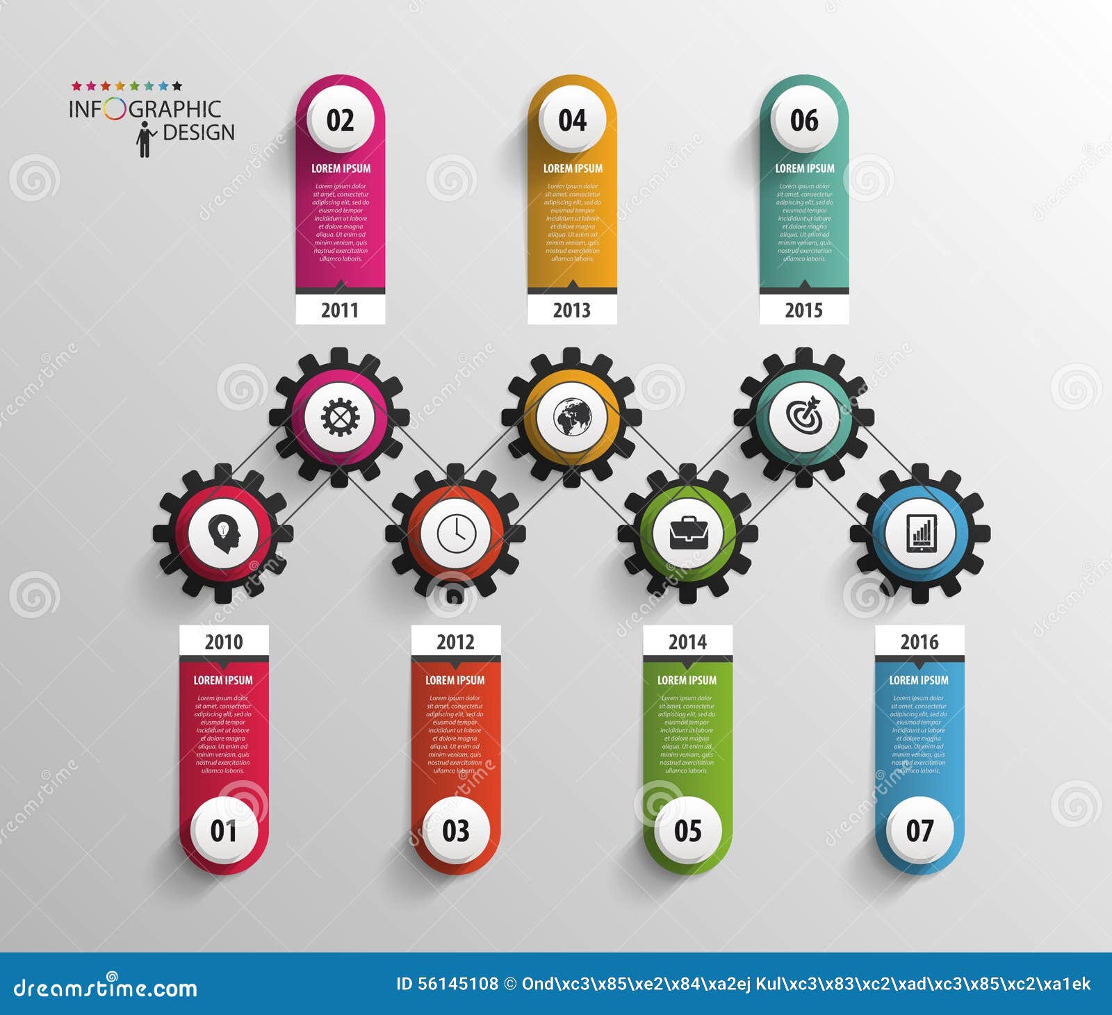 Abstract Timeline Infographic Template. Vector Illustration Stock ...