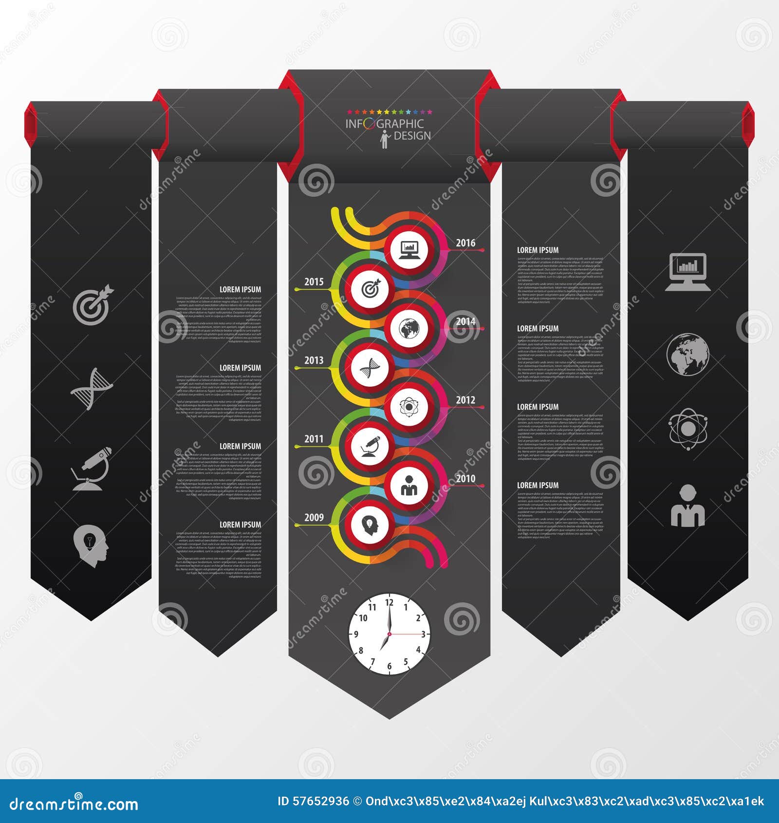 Abstract Timeline Infographic Template. Vector Illustration Stock ...