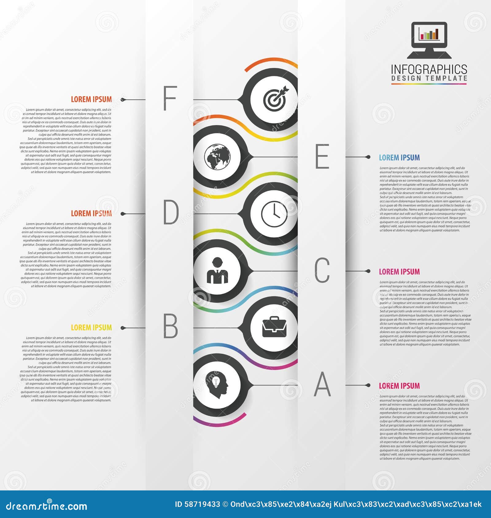 Abstract Timeline Infographic Template. Vector Illustration Stock ...