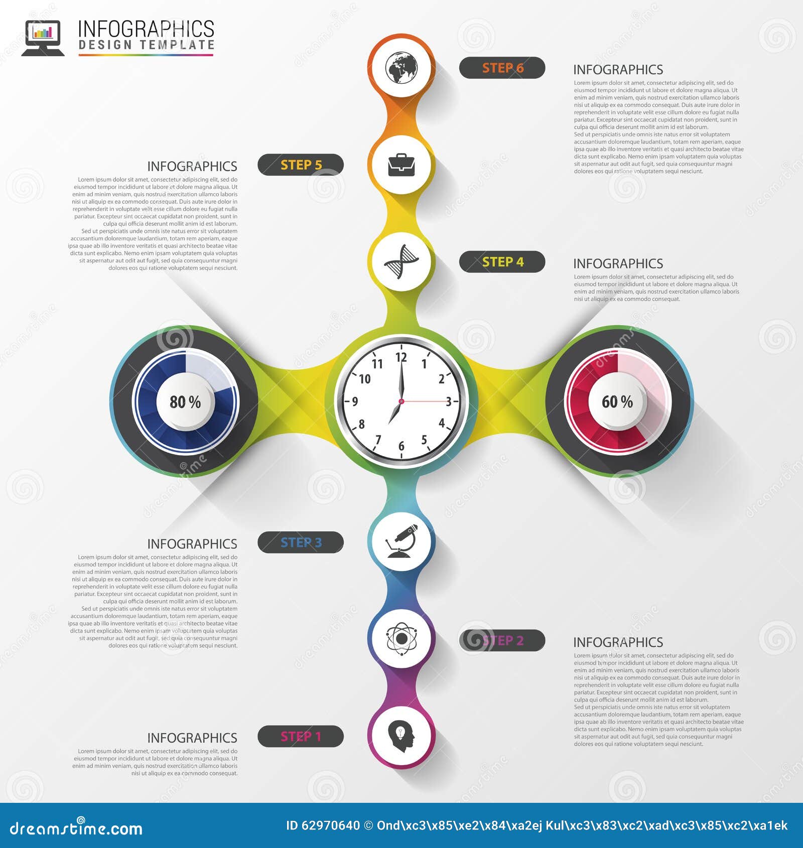 Abstract Timeline Infographic Template. Vector Illustration Stock ...