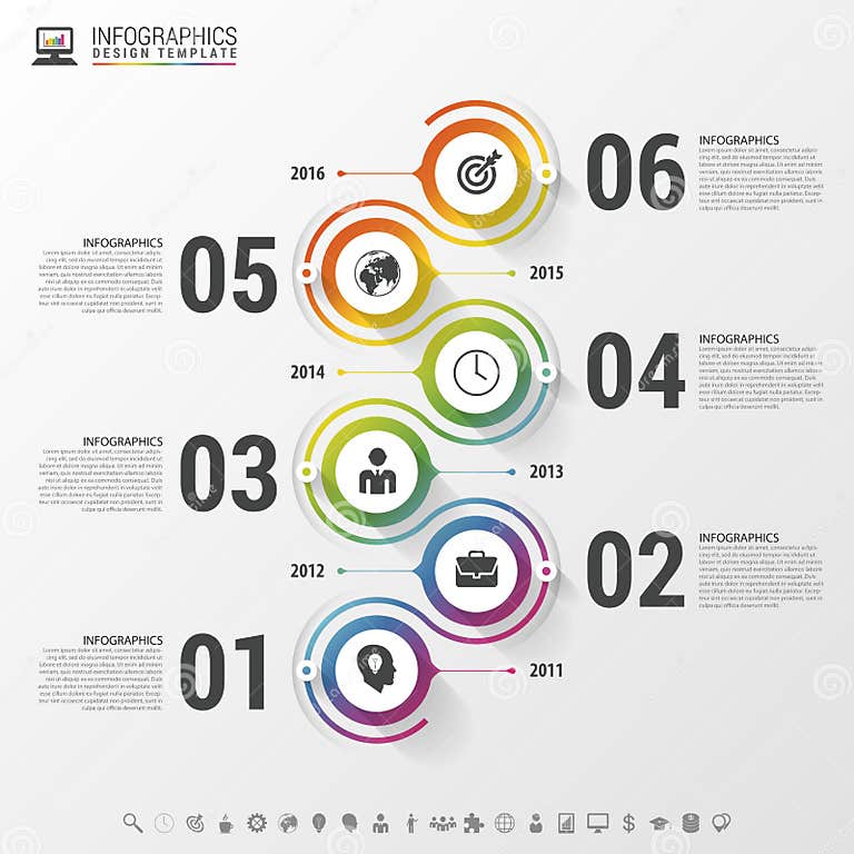 Abstract Timeline Infographic Template. Vector Illustration Stock ...