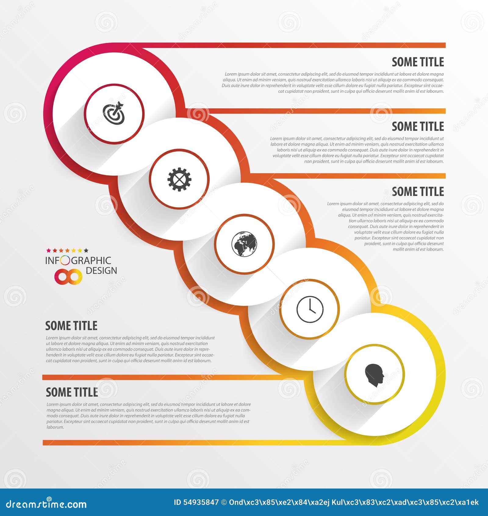 Abstract Timeline Infographic Template. Vector Illustration Stock ...